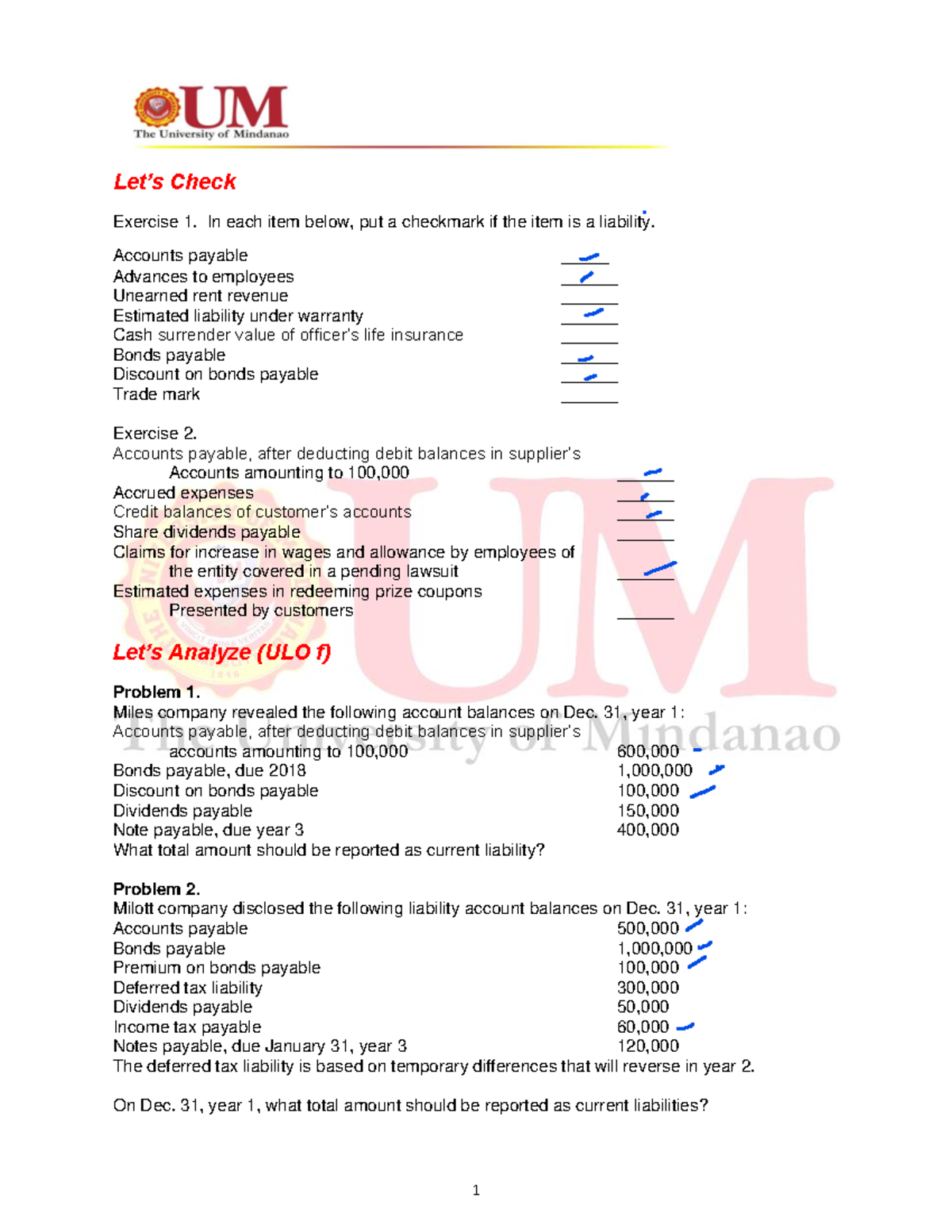 Activities-ULO F, G - liabilities - Warning: TT: undefined function: 32 ...