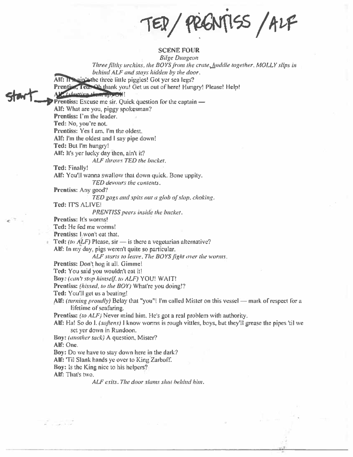 Ted-prentiss-alf - this will help - PRENTISS SCENE FOUR Bilge Dungeon ...