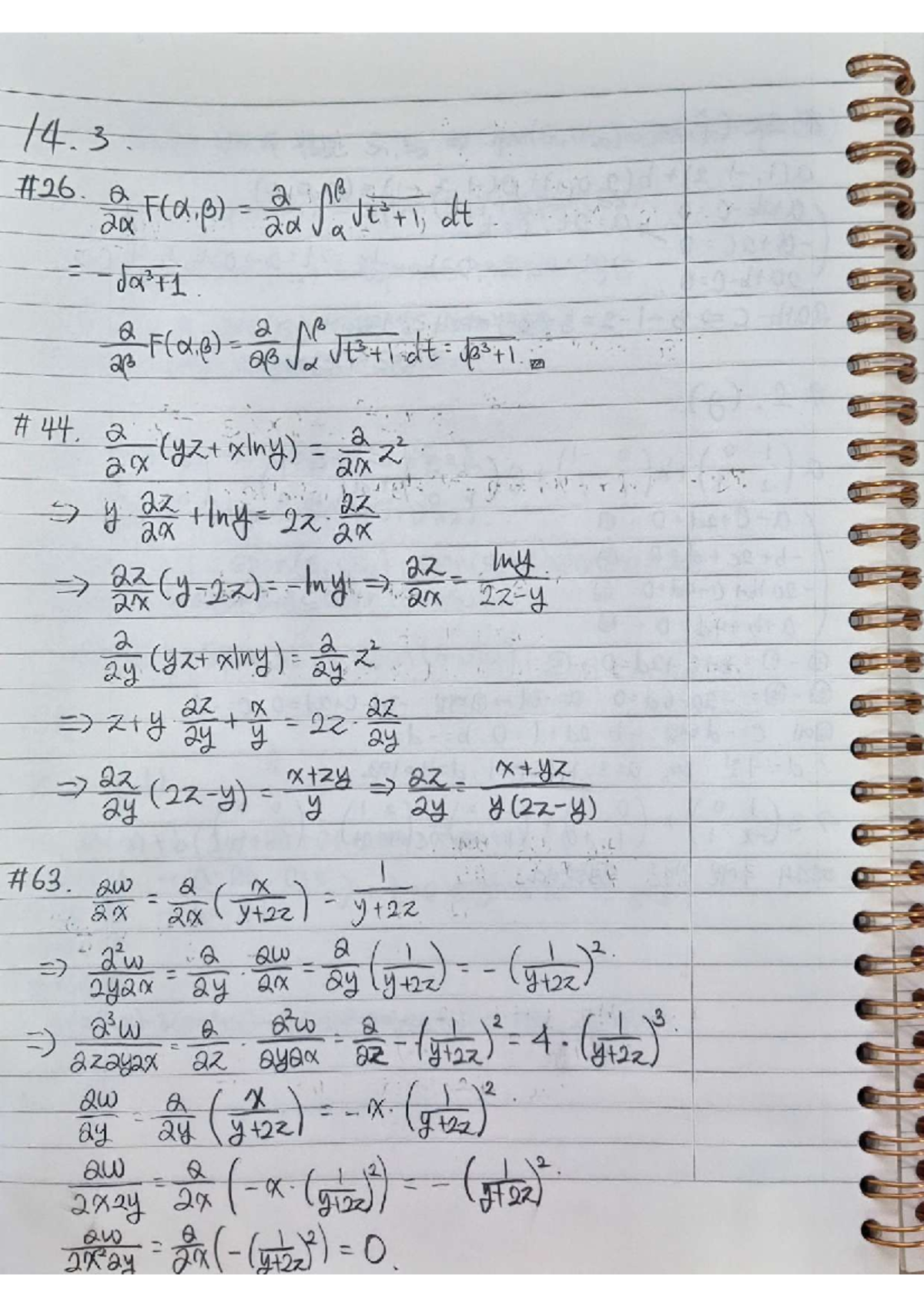 Math(2) practice question sol - 14 #26. 2x 2 F(d,B) = 2d a pa a Jt'+1, dt 2B 2 F(x,3) 2B 2 Ne ...