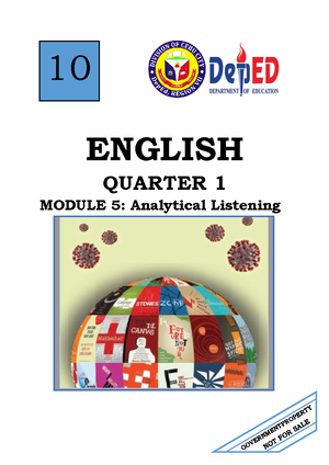 5 Q1 English - First Quarter Module 5 for Grade 7 Class - 7 English Quarter 1 - Module 5 DIRECT ...