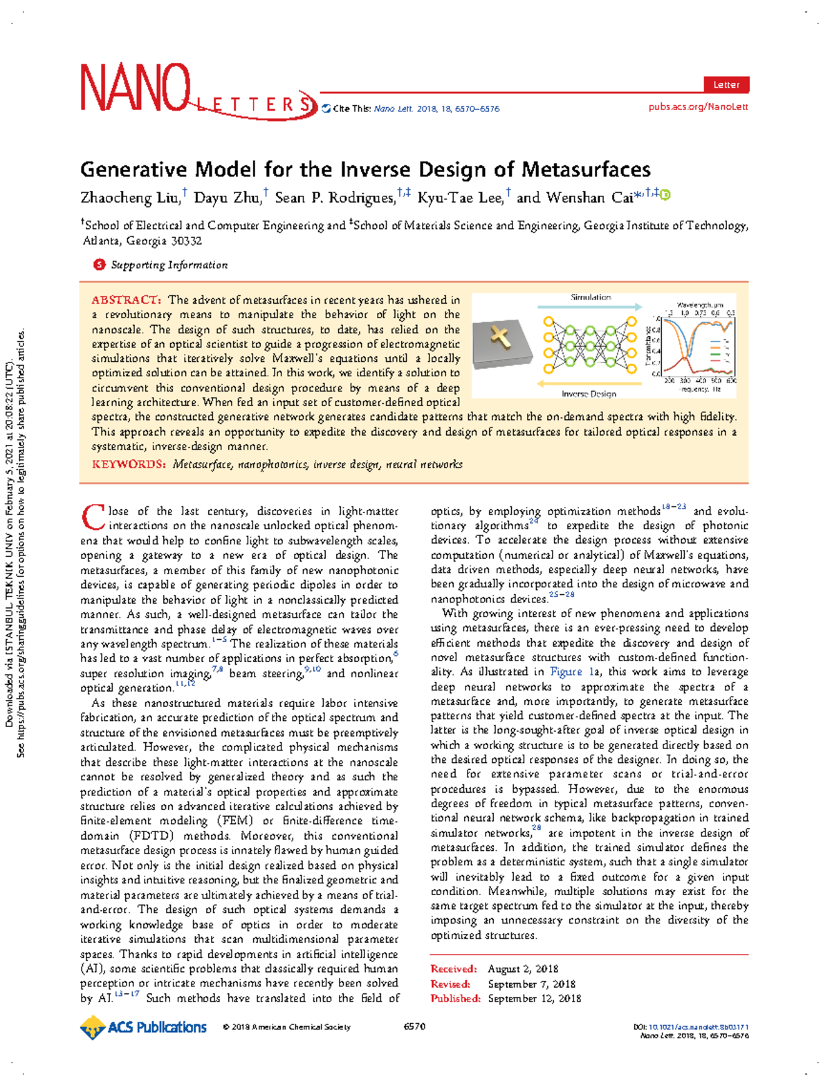 Acs - Please give as much additional information as possible. - Generative Model for the Inverse ...