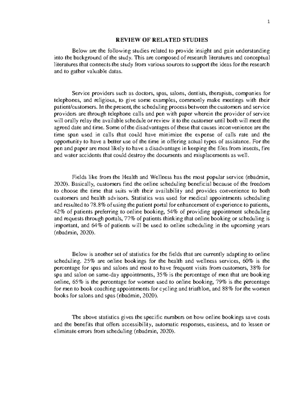 Verzosa - Review of Related Studies - REVIEW OF RELATED STUDIES Below ...