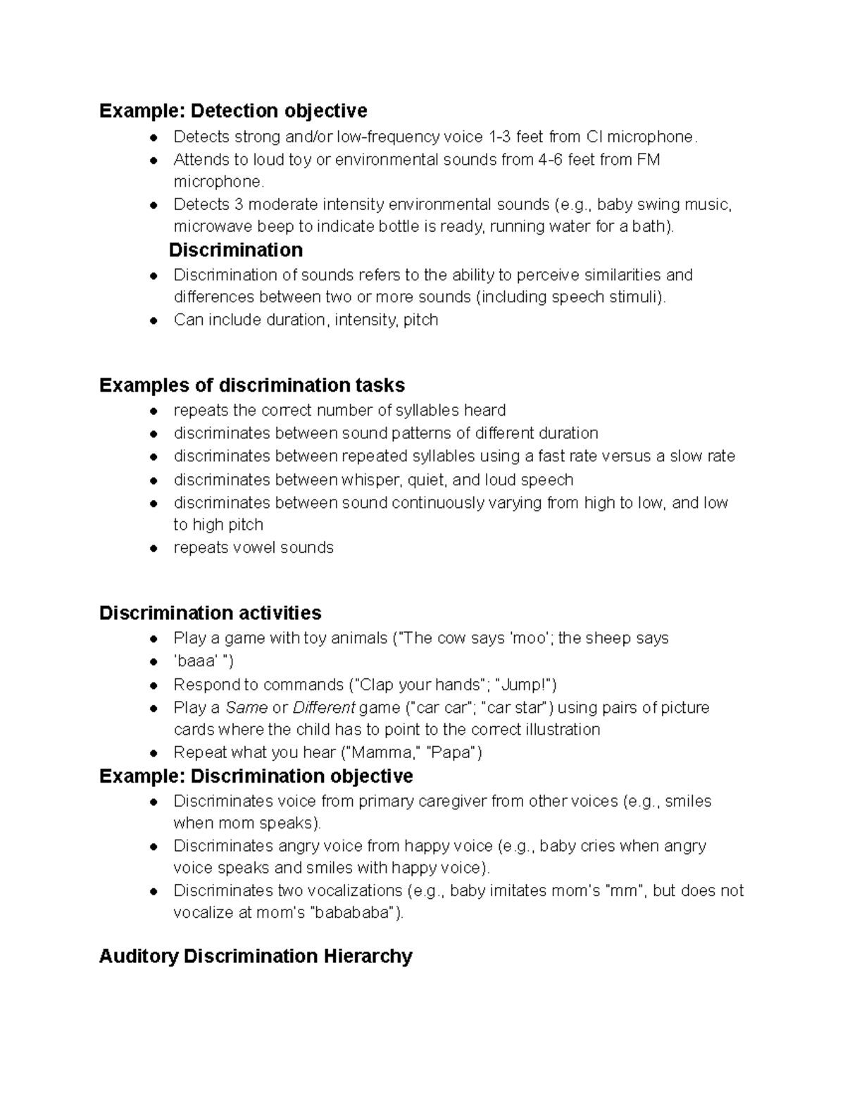 Comd 4590 notes 5 - Example: Detection objective Detects strong and/or ...