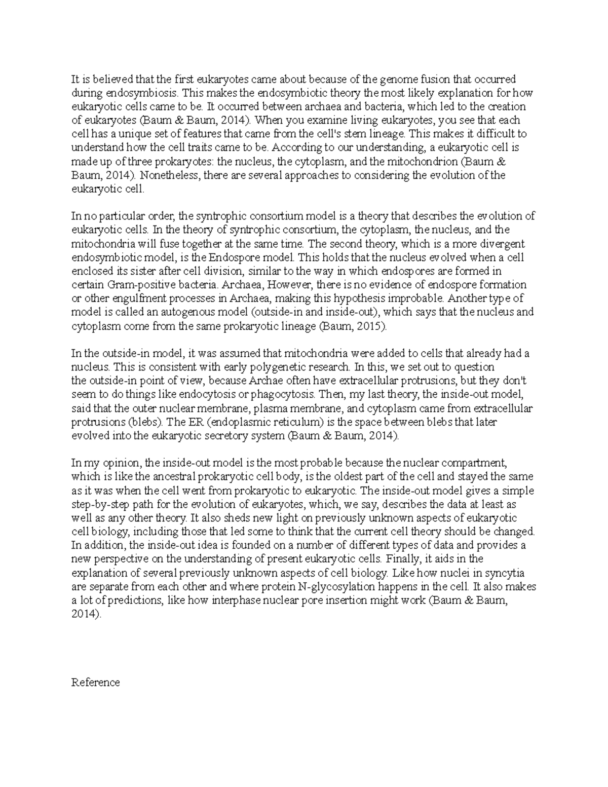 Introduction to Biology 2 UNIT 3 Discussion Assignment 422 ...