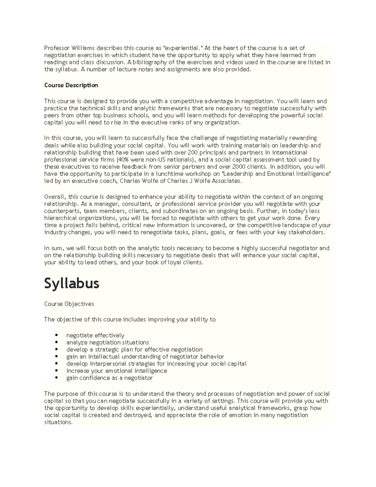 Ln 5 - All important notes to crack the course - Professor Williams ...