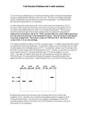 7.06 Practice Problems with Soution Set 5 - 7 Problem Set 5 Fall 2010 ...