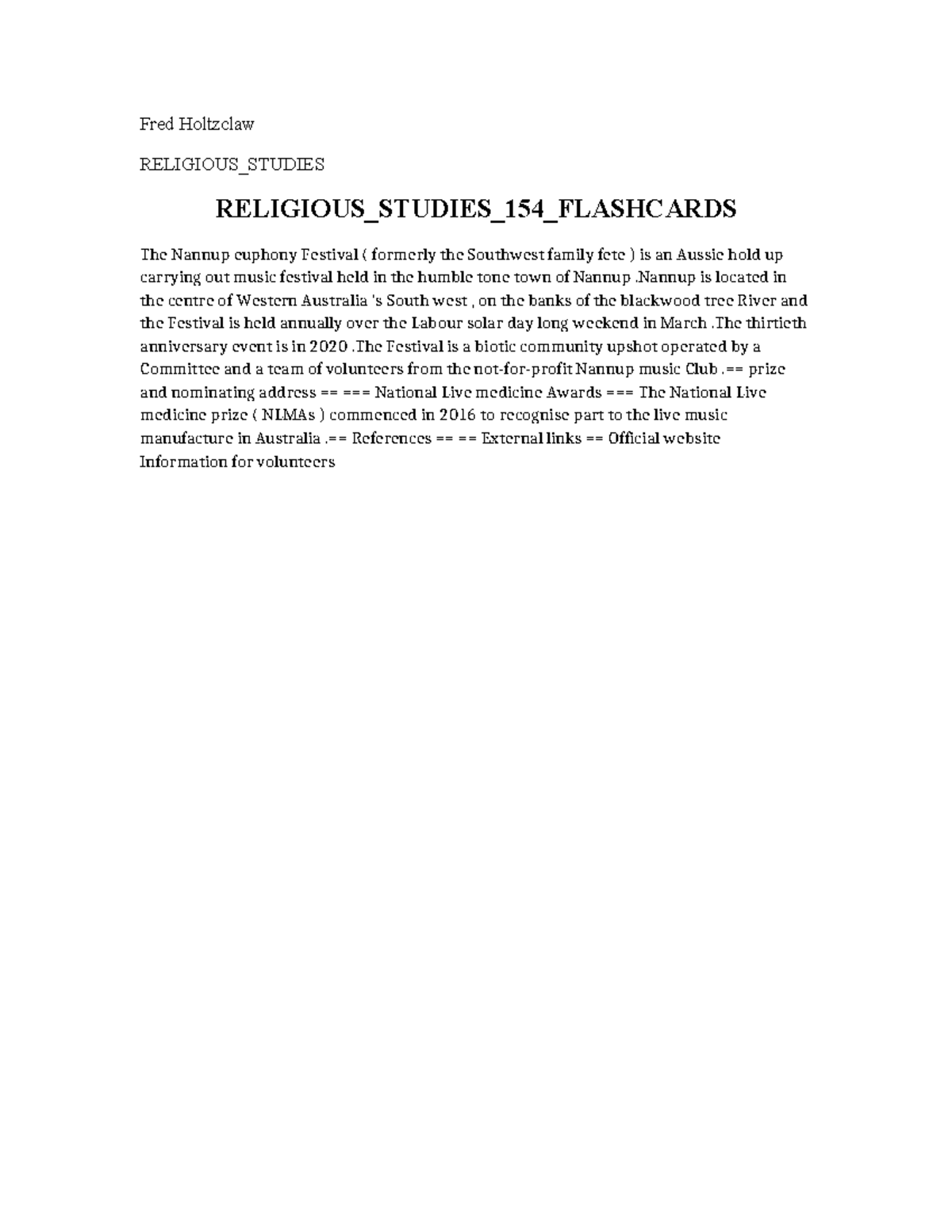 Religious Studies 154 Flashcards - Fred Holtzclaw RELIGIOUS_STUDIES ...
