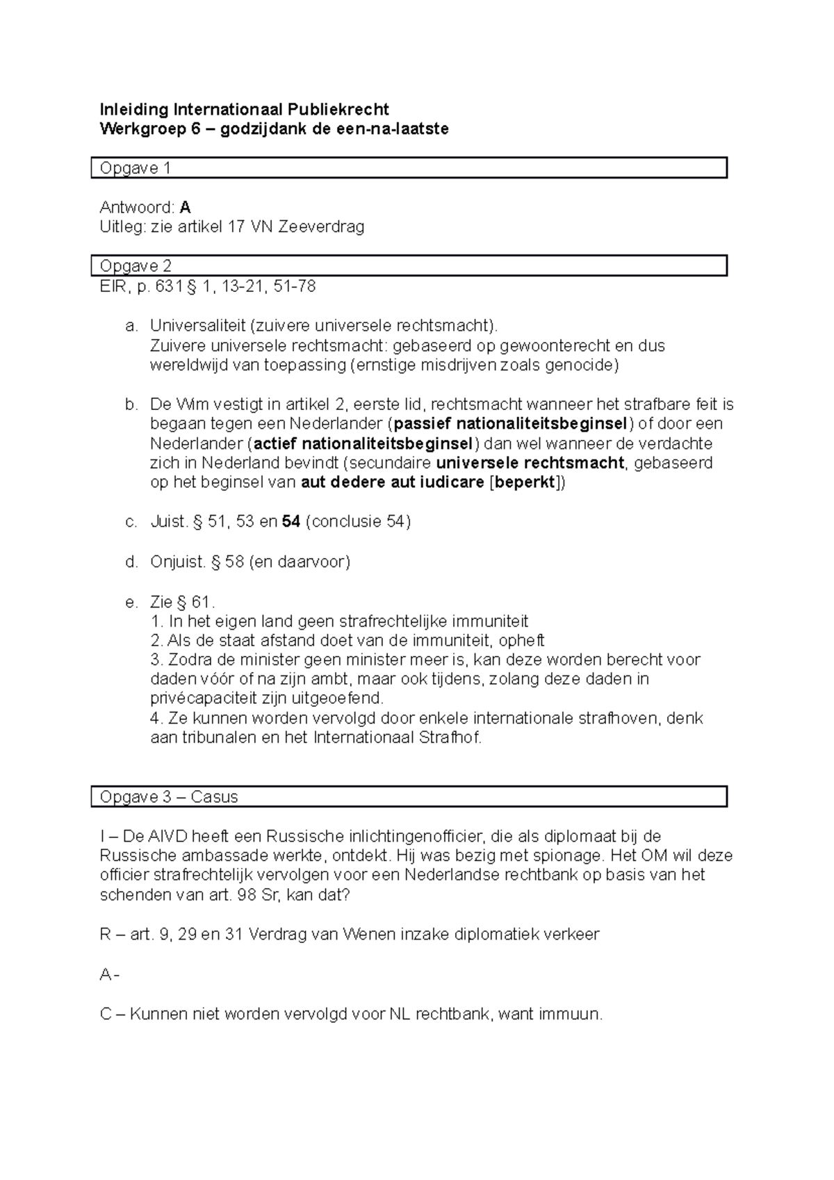 Iipur WG06 - Inleiding Internationaal Publiekrecht Werkgroep 6 – godzijdank de een-na-laatste ...