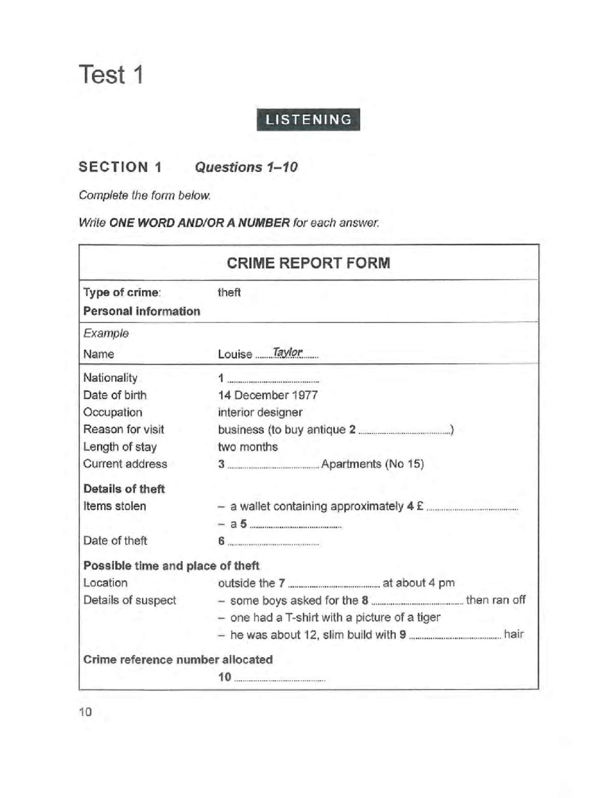 CAM 14 TEST 1 - IELTS CAMBRIDGE 14 TEST 1 - English - Studocu