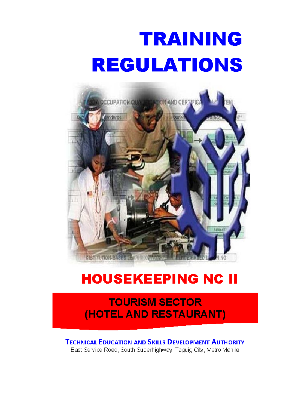 Housekeeping NCII TR - Manual - HOUSEKEEPING NC II TRAINING REGULATIONS ...