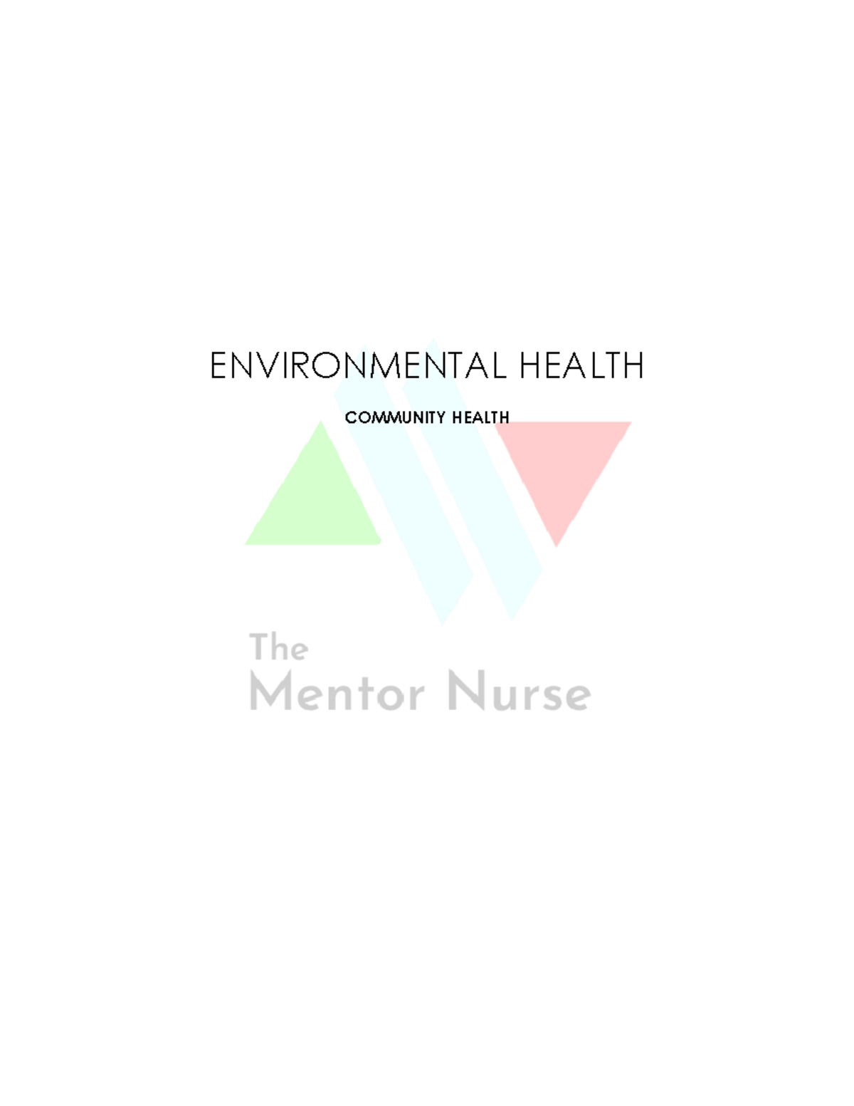 Environmental Health - THE Mentor - ENVIRONMENTAL HEALTH COMMUNITY ...