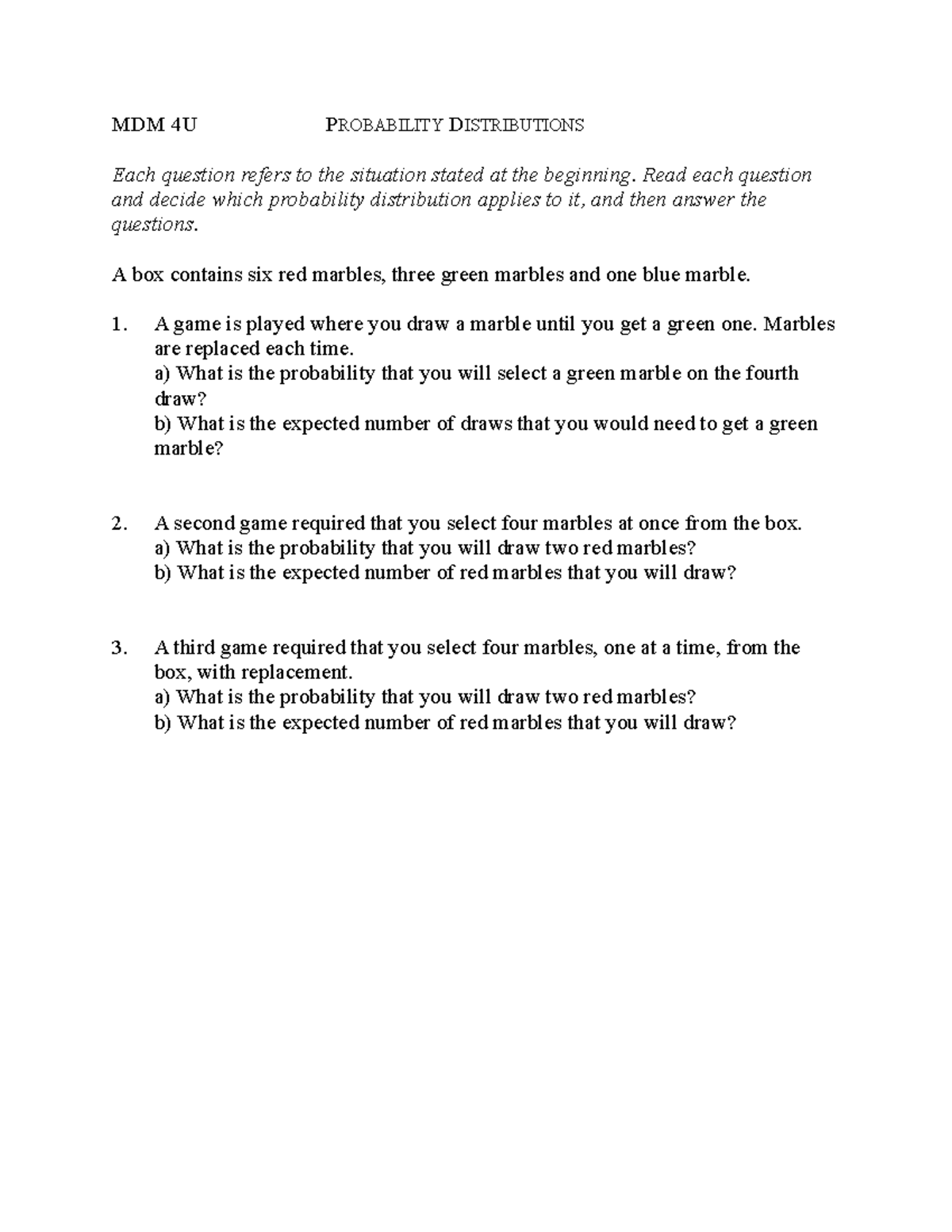 All Three Distributions Plus Review Discrete Prob Dist Mdm 4u