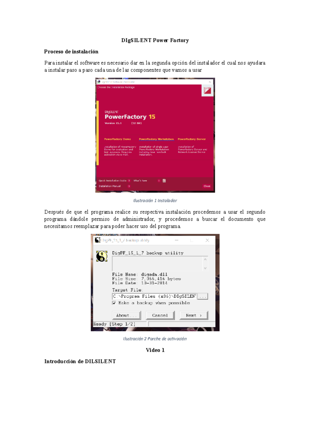 DIg Silent Power Factory - DIgSILENT Power Factory Proceso de instalación Para instalar el ...