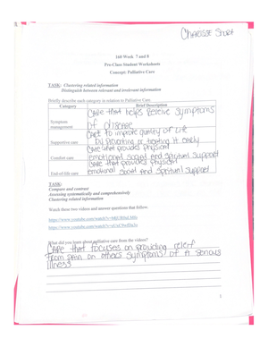 160 Wk 4 - n/a - NUR 160 - Studocu