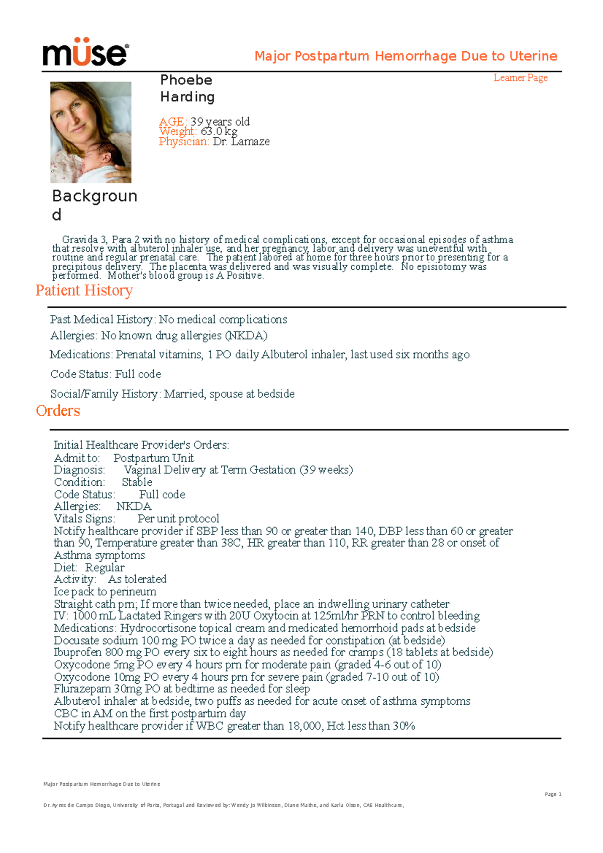 Phoebe Harding PPH Abrev.Learner sheet(2) (1) answered - Backgroun d ...
