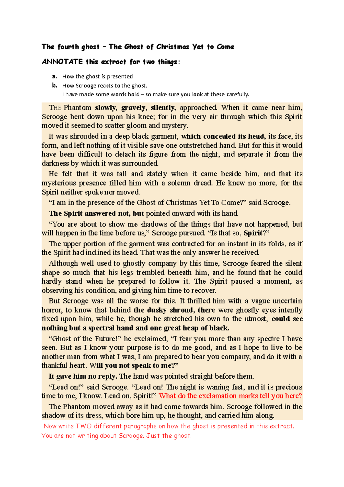 The fourth ghost - An essay on the topics in English Literature - The ...