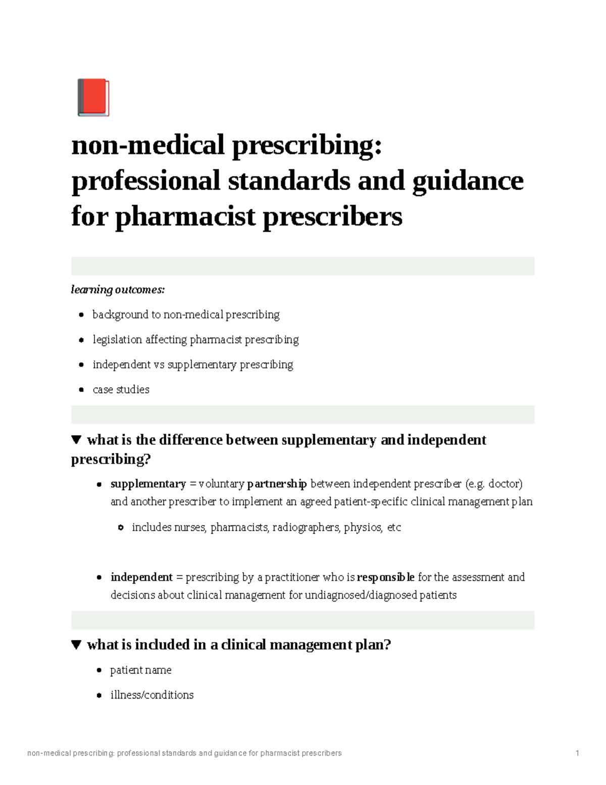 non-medical prescribing professional standards and guidance for ...