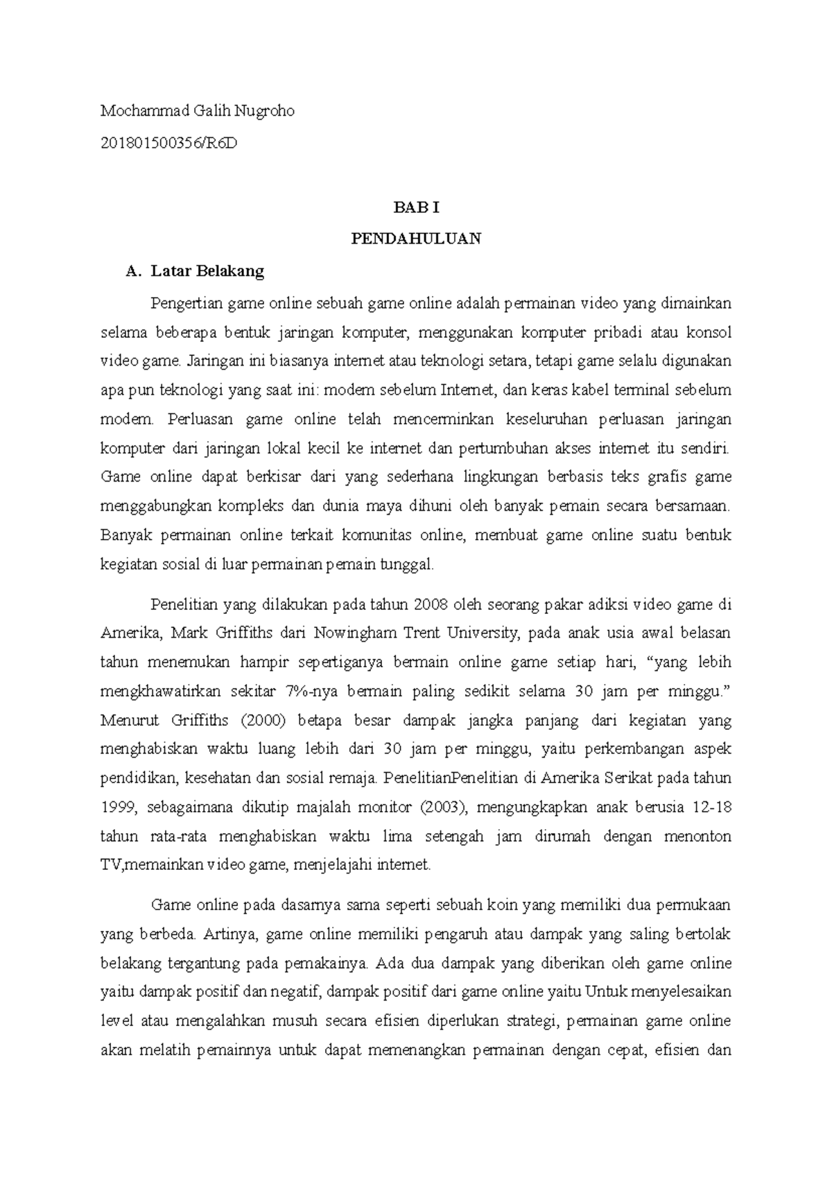 Lanjutan Bab 1 - Bab 1 penulisan ilmiah - Mochammad Galih Nugroho ...