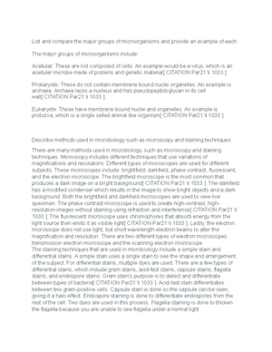 Micro wk1 disc - Reflection for week 1 - Discuss 2 historical advances ...