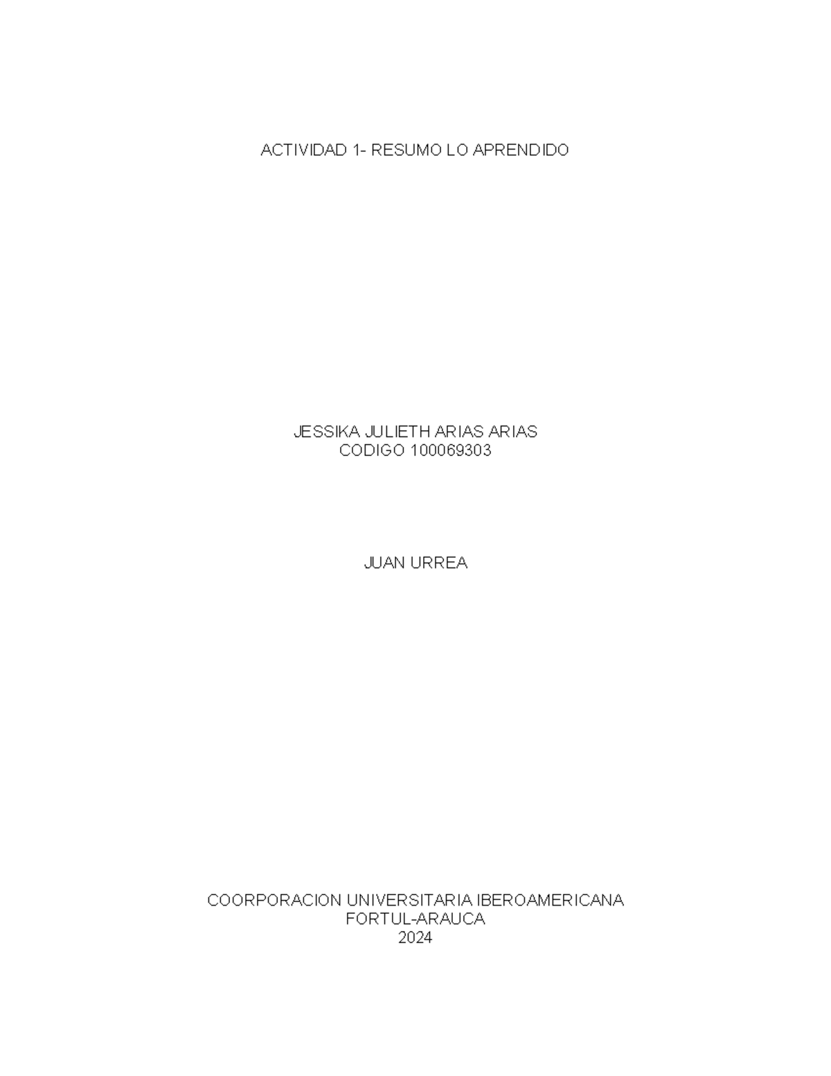 Actividad 1 resumo lo aprendido - ACTIVIDAD 1- RESUMO LO APRENDIDO ...