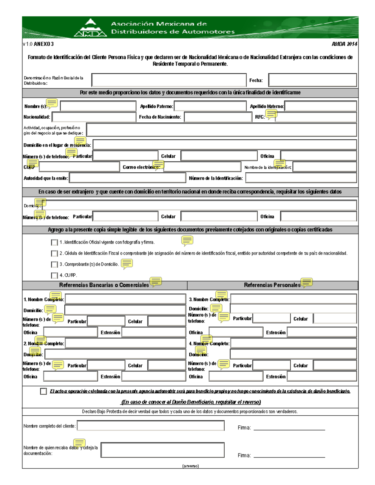1.1 Anexo 3 Personas Fisicas DE Nacionalidad Mexicana O Extranjera - v 1 ANEXO 3 AMDA 2014 ...