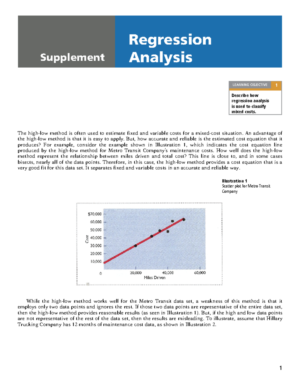 Regression analysis supplement-1 - 1 LEARNING OBJECTIVE 1 Describe how ...