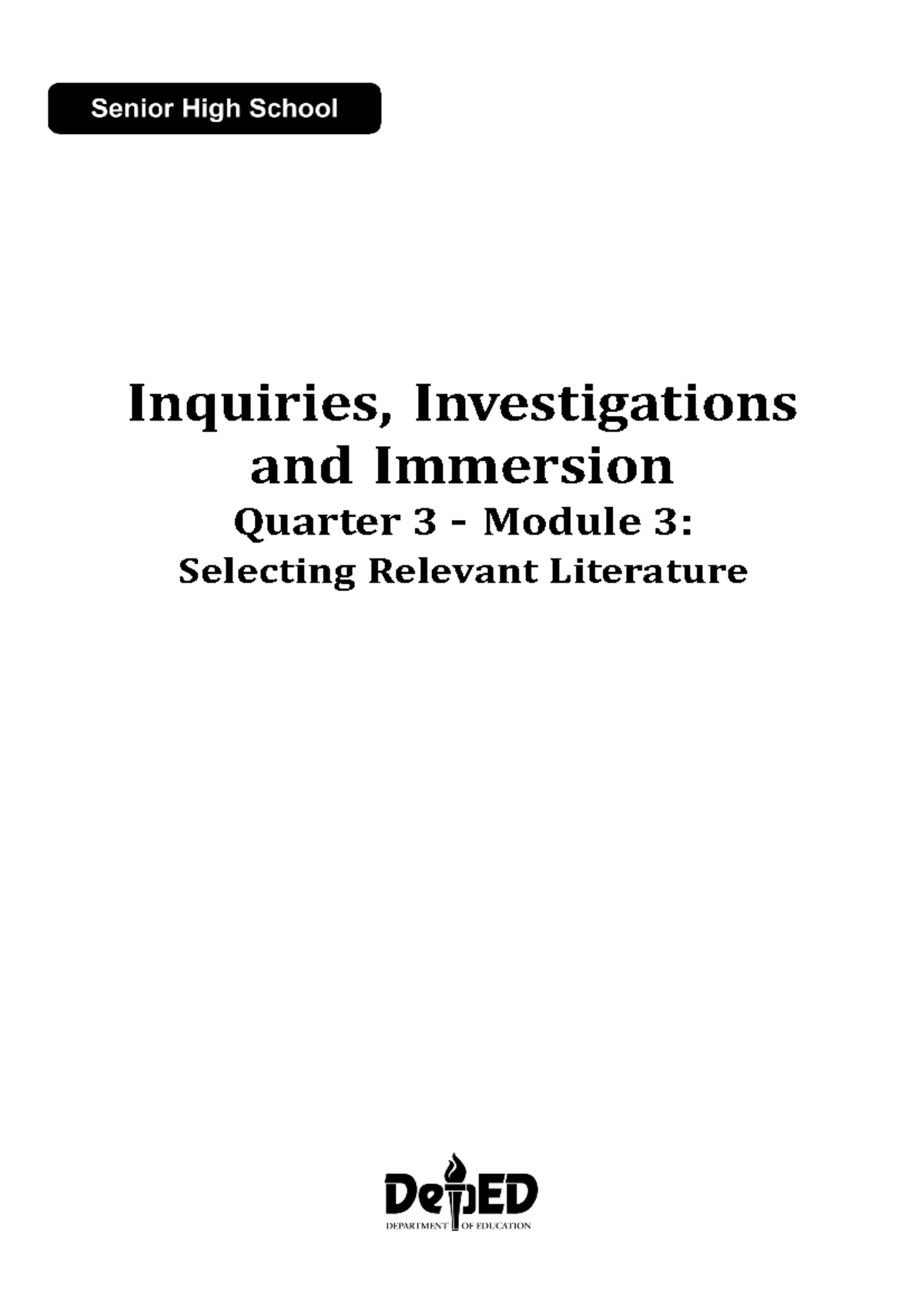 Q3 Module 3 2nd Sem 3Is - Hope this would help - Inquiries ...