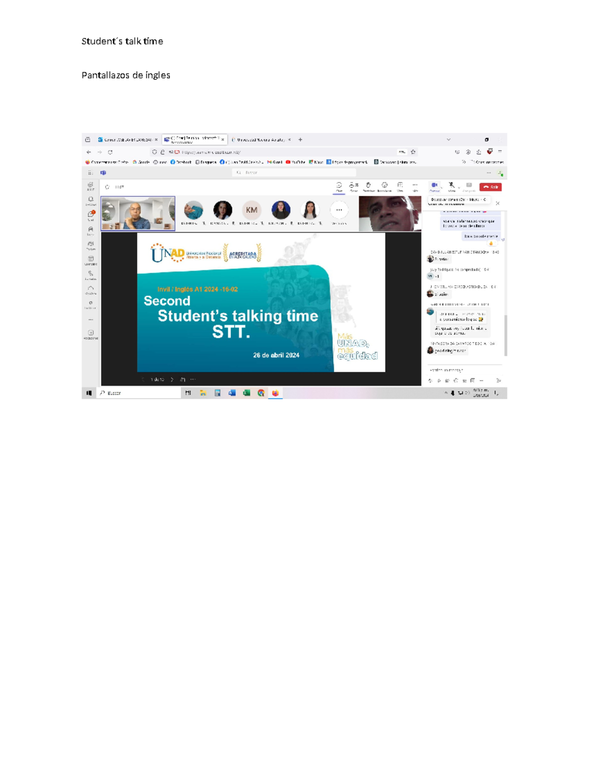 Pantallazos de ingles - Ingles - Studocu