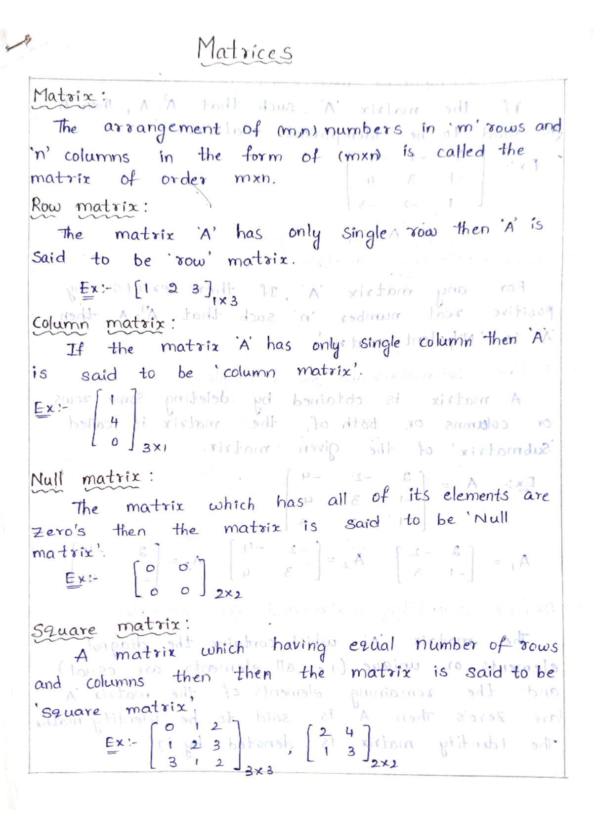 Matrices Rank - Echelon form Normal form through PAQ - COMPUTER SCIENCE AND ENGINEERING - Studocu