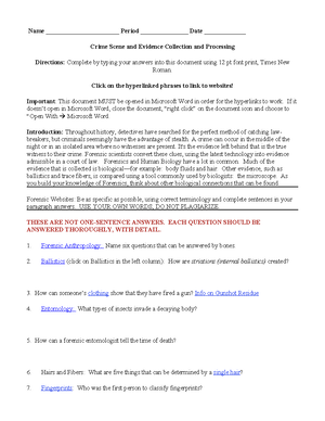 5.05 Forensic Toxicology Case Study Worksheet - 5 Forensic Toxicology ...