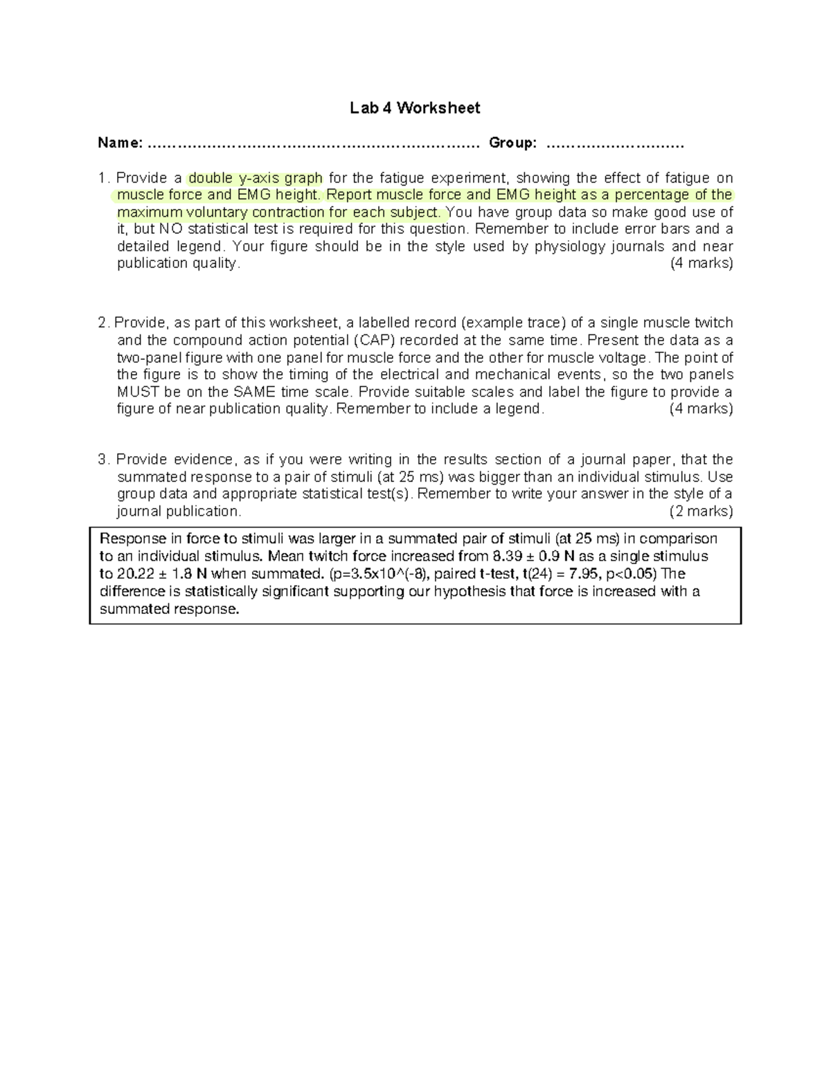 Lab 4 - report for practical - Lab 4 Worksheet Name: - Studocu