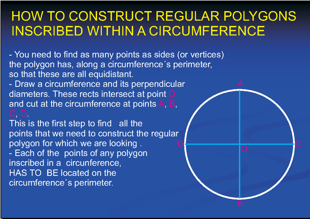 Basic- Geometric-C1 - GEOMETRY - HOW TO CONSTRUCT REGULAR POLYGONS INSCRIBED WITHIN A ...