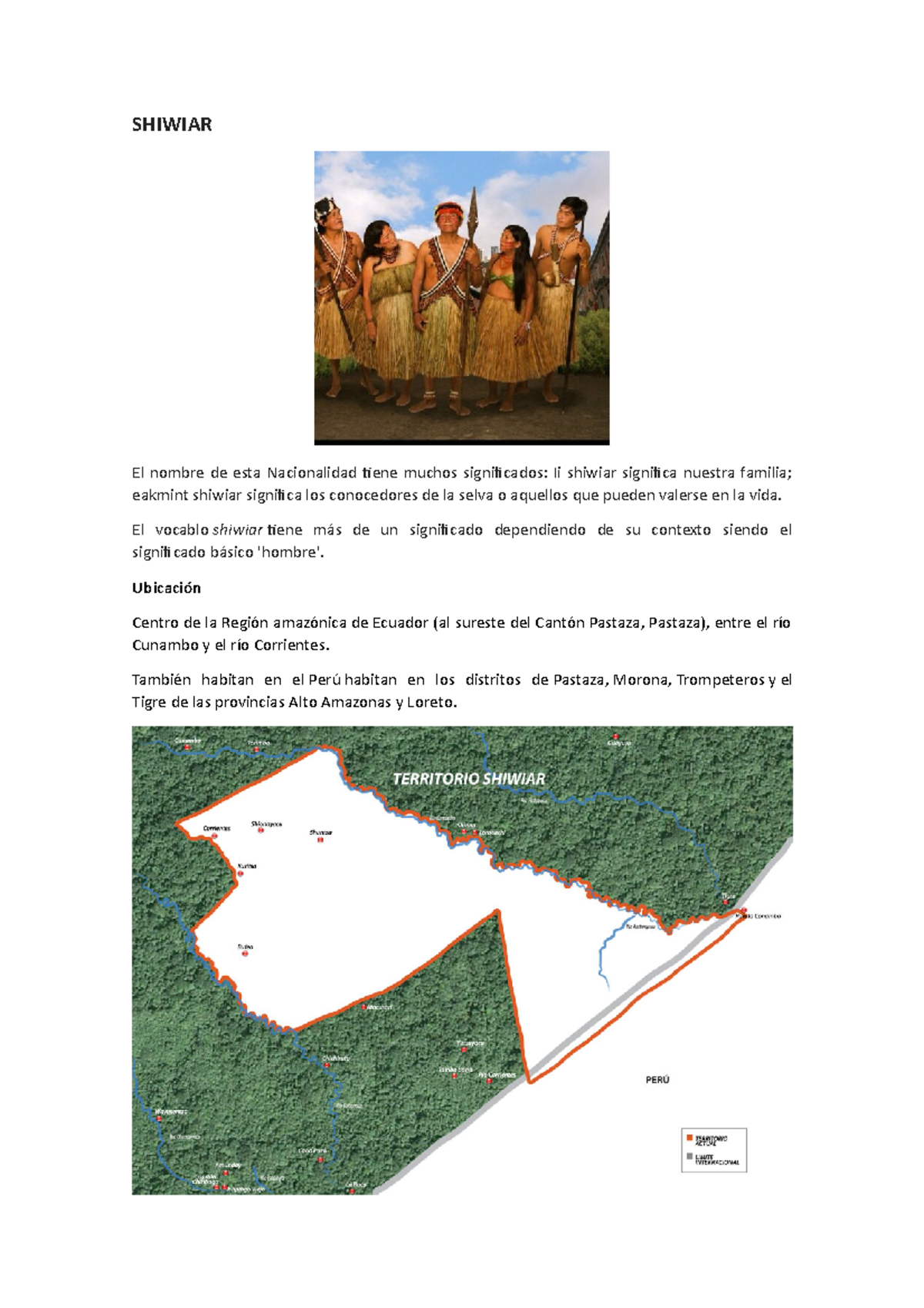 Los Shiwiar en el ecuador, su biodiversidad ancestral - SHIWIAR El ...