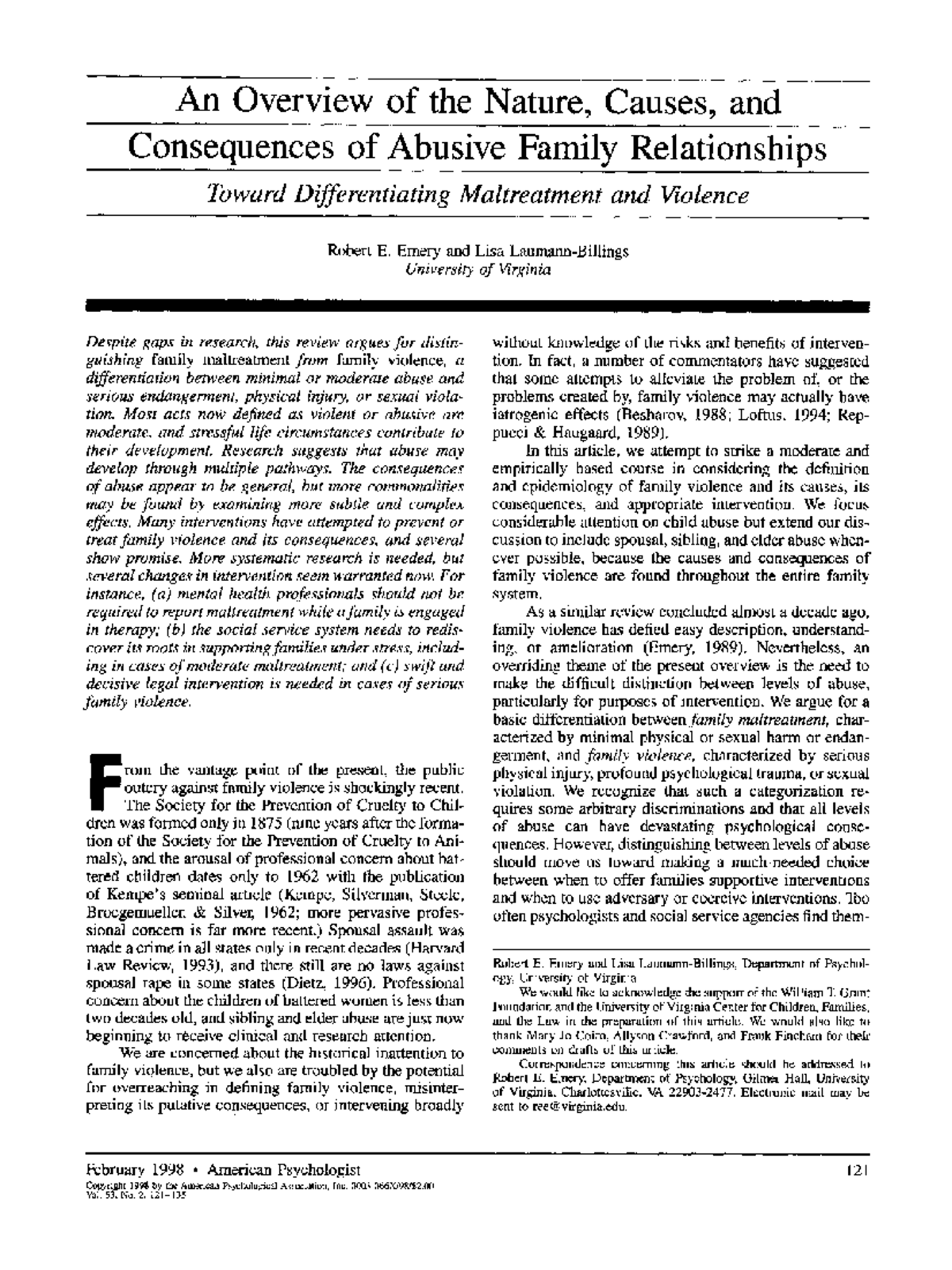 An Overview of the Nature, Causes, and - An Overview of the Nature ...