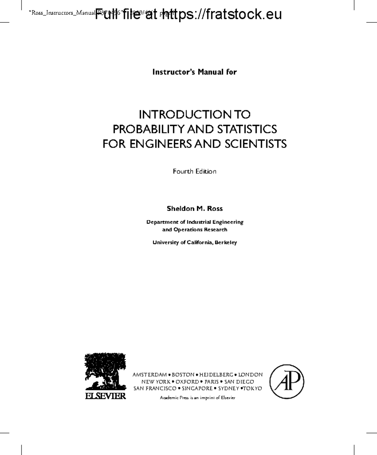 Solutions-manual-introduction-probability-statistics-engineers-scientists-4th-edition-sheldon ...