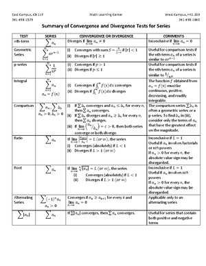 Calculus 2For Science Course Notes - Math 128 - Calculus 2 For Science ...