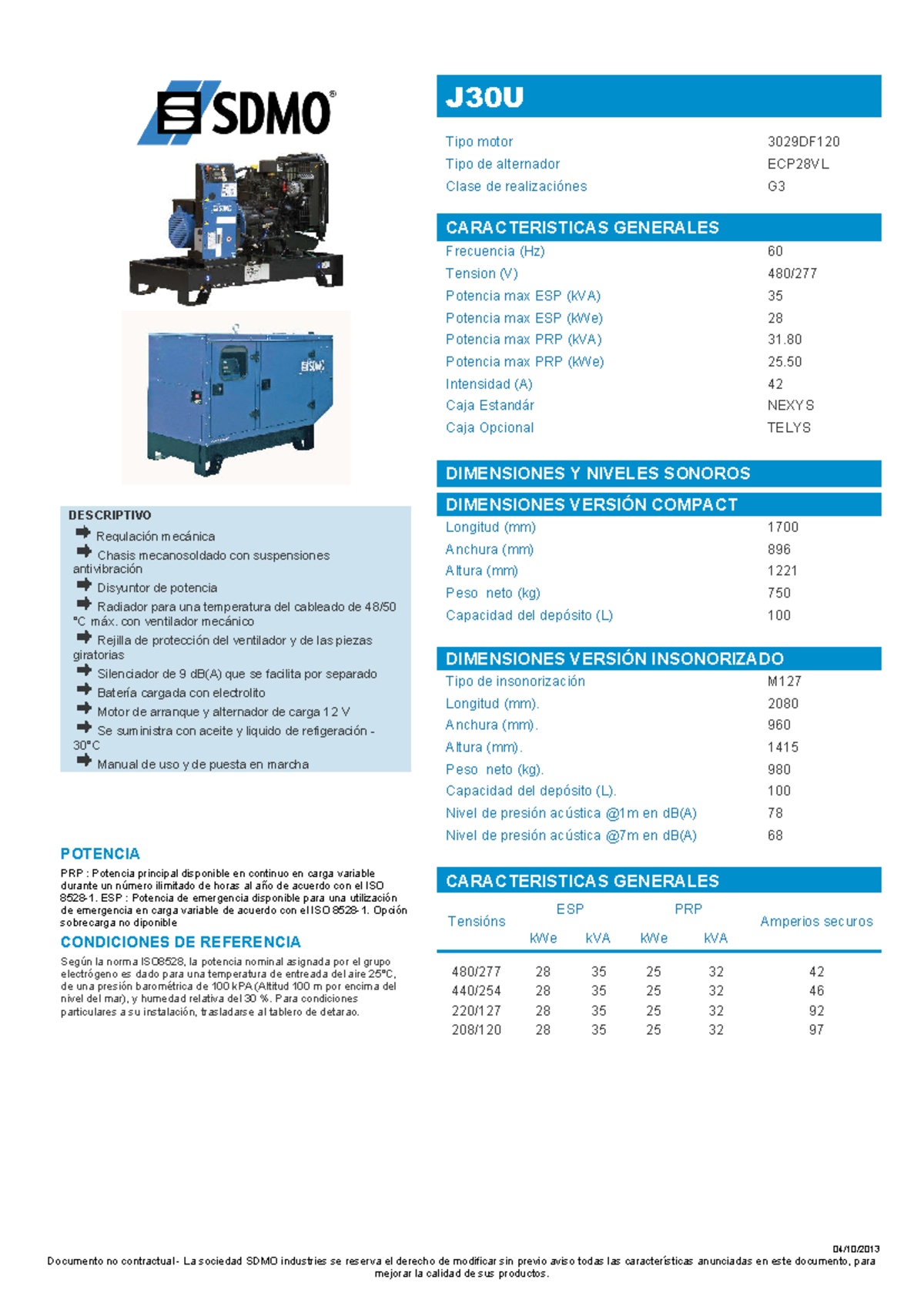 J30u - 04/10/ Documento no contractual - La sociedad SDMO industries se ...