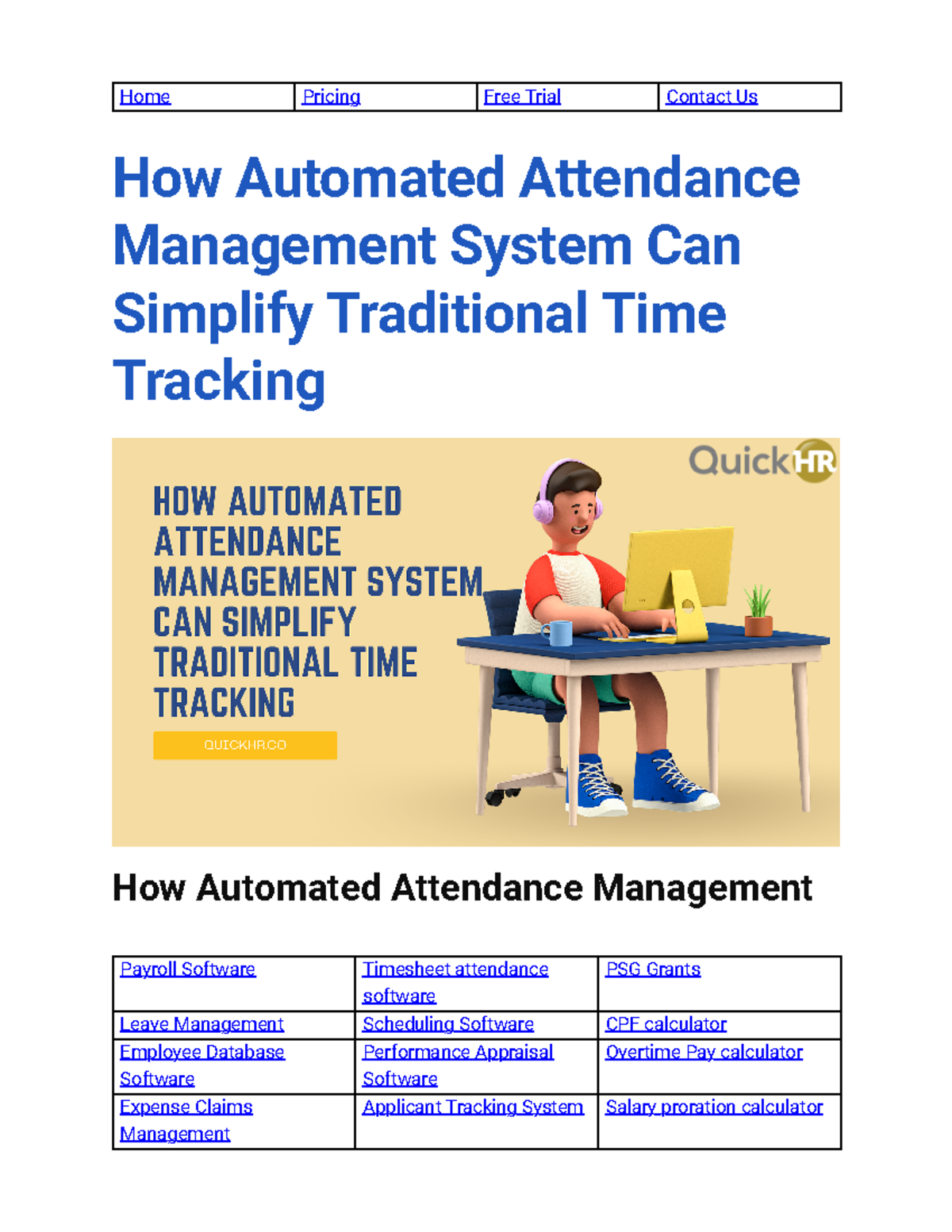 How Automated Attendance Management System Can Simplify Traditional ...