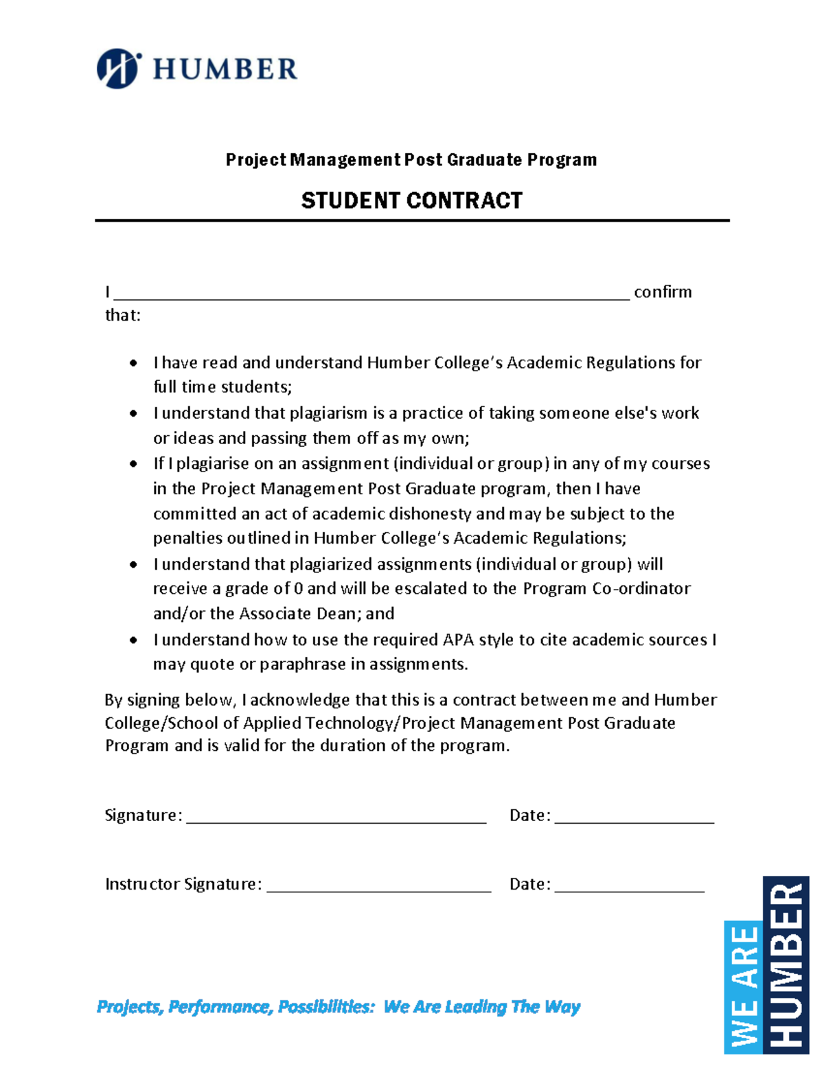 Student Contract - Imp - Project Management Post Graduate Program ...