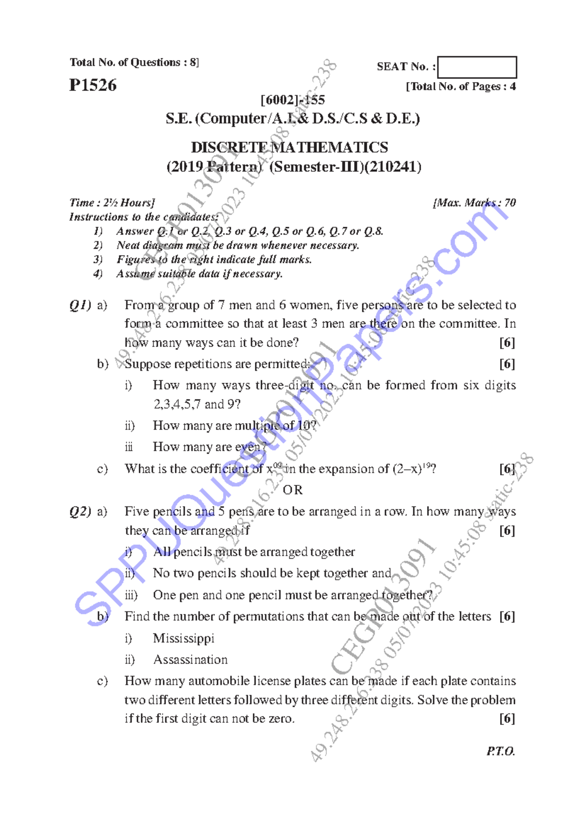 Be computer-engineering semester-3 2023 may discrete-mathematics-dm ...