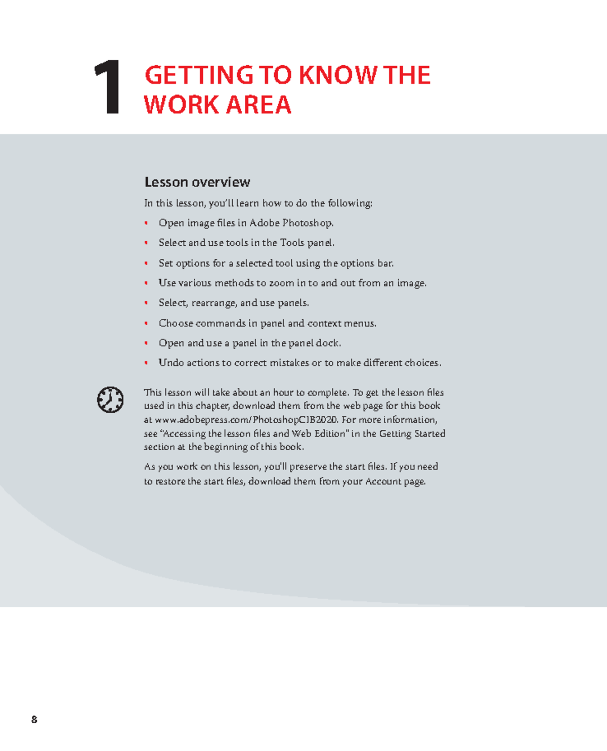 Chapter 1 - ADV lecture supplementary - 8 Lesson overview In this ...