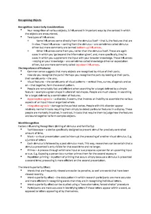 CH 5 - Chapter 5: Paying Attention Outline - Cognition: Exploring the ...