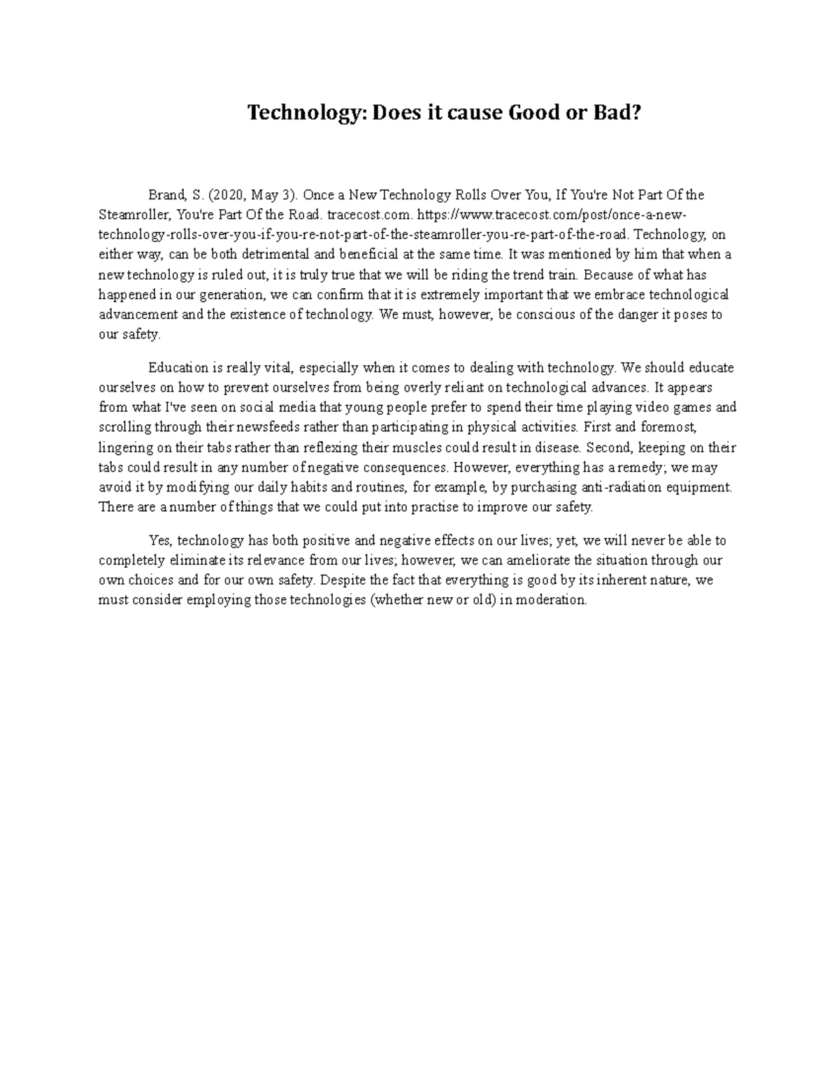 The Pros and Cons of using technology - Technology: Does it cause Good ...