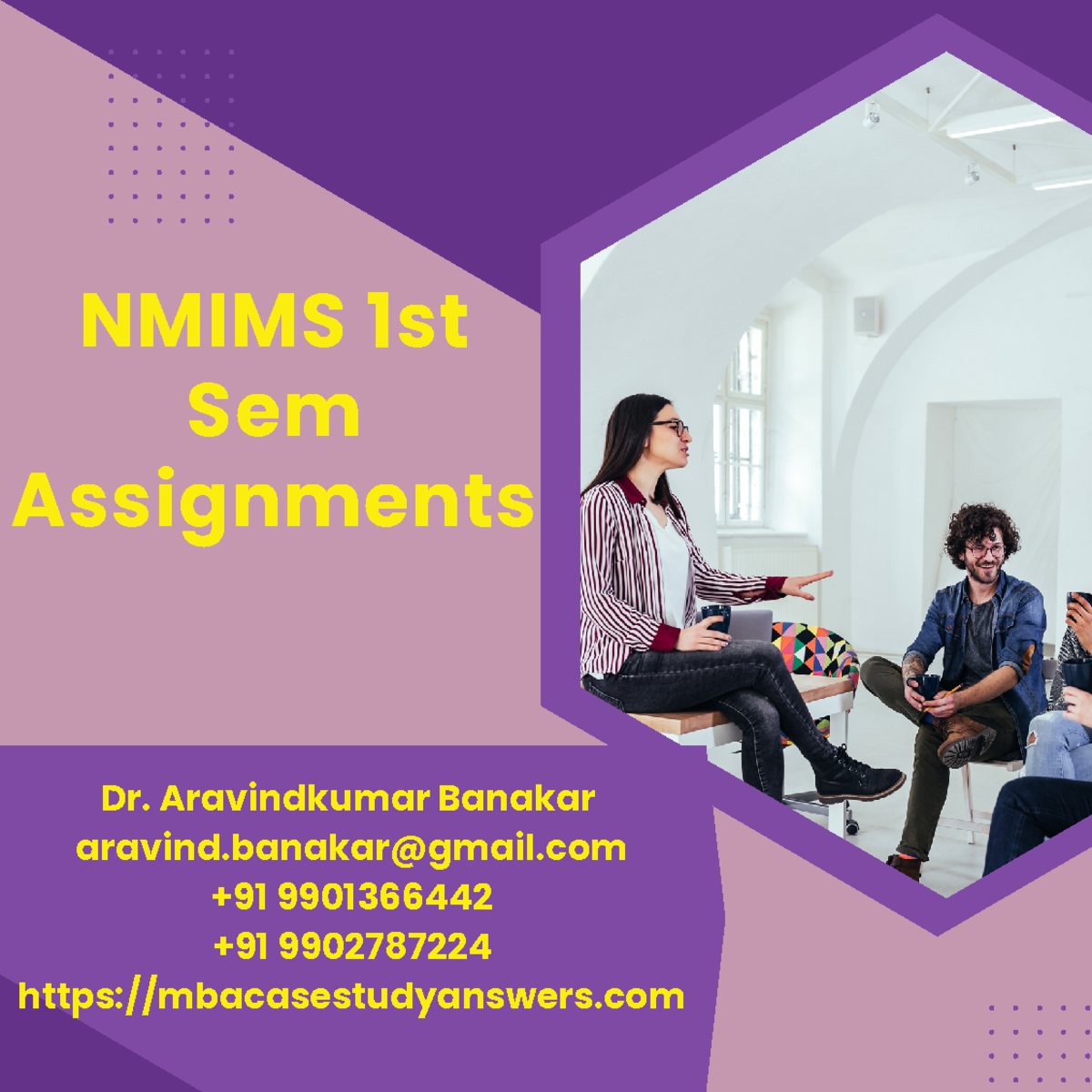 NMIMS SEP 2024 1st Sem Assignments by Dr. Aravind Banakar - 9901366442 - 9902787224 - Studocu