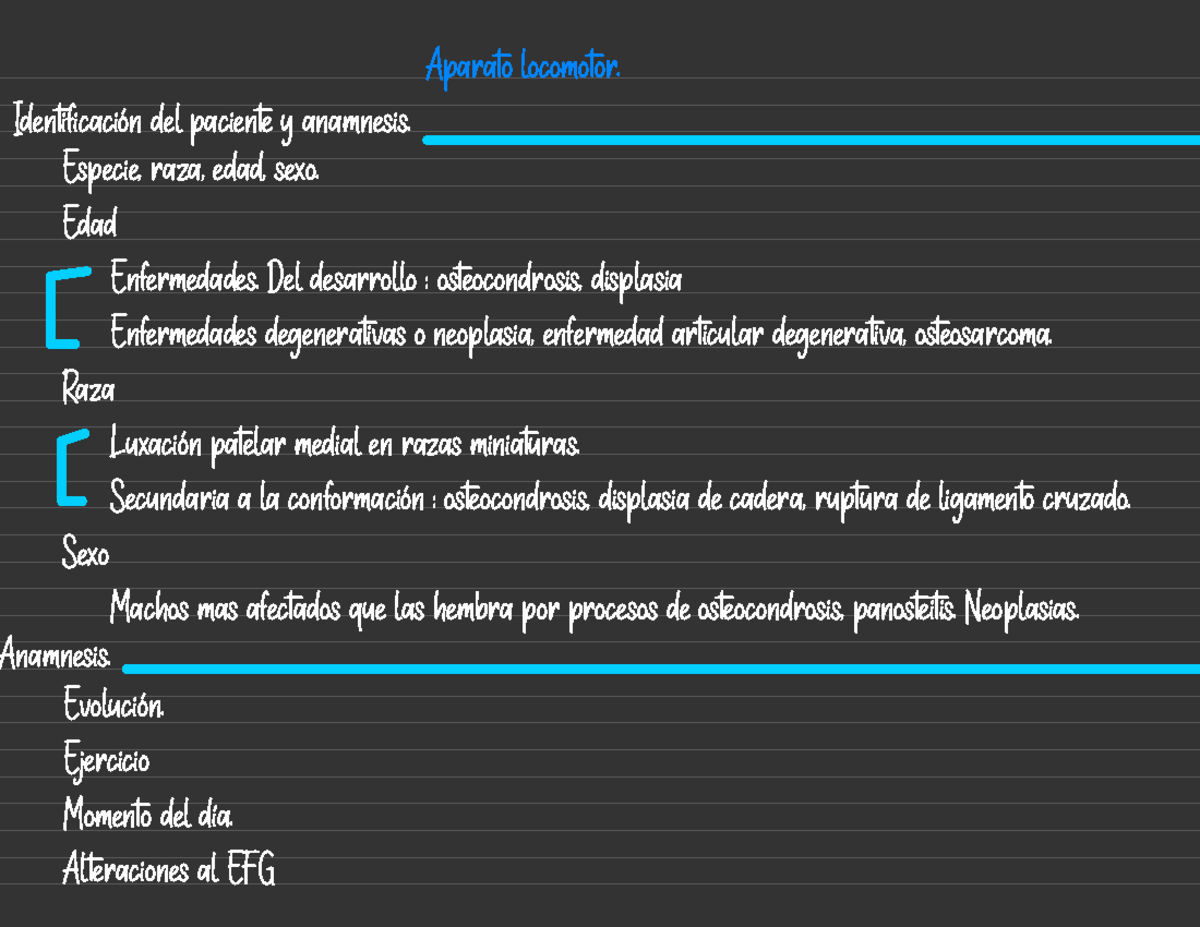 Aparato Locomotor Pt 1 Aparato Locomotor Identificación Del Paciente