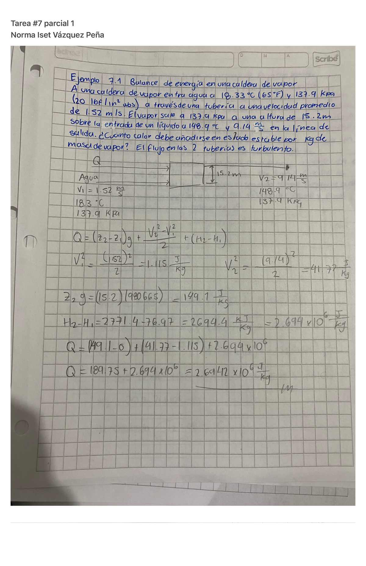 Tarea #7 parcial 1 - Ejercicios del libro Fenómenos de transporte ...