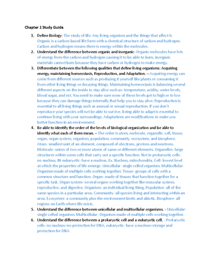 Chapter 2 Part 1 Study Guide Biology - Chapter 2 Part 1 Study Guide ...
