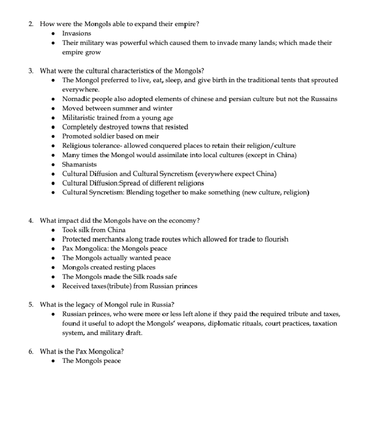 Mongols page two - HIST110 - Studocu