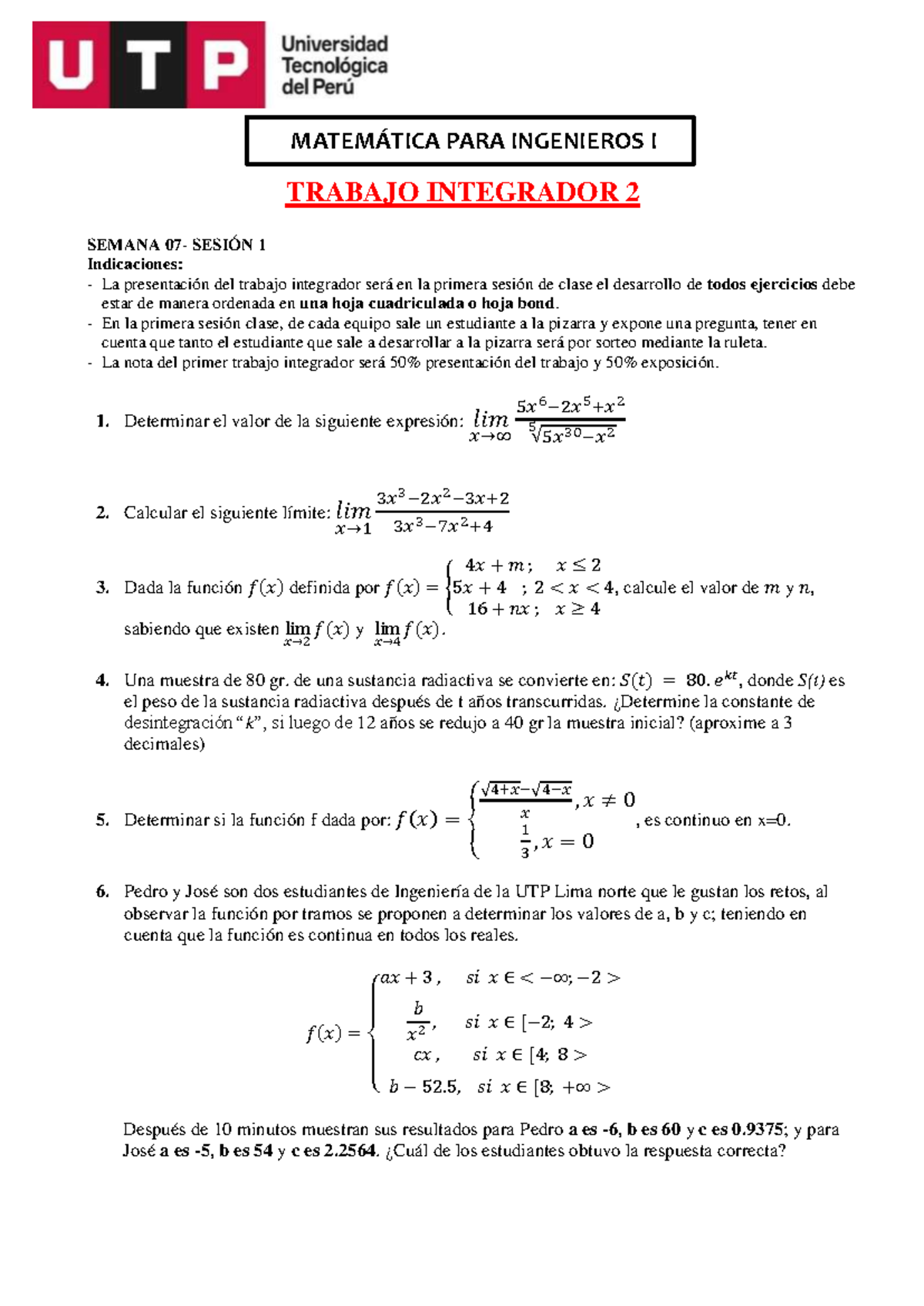 Participación Integradora-2-2023-II-MPI 1 - TRABAJO INTEGRADOR 2 SEMANA ...