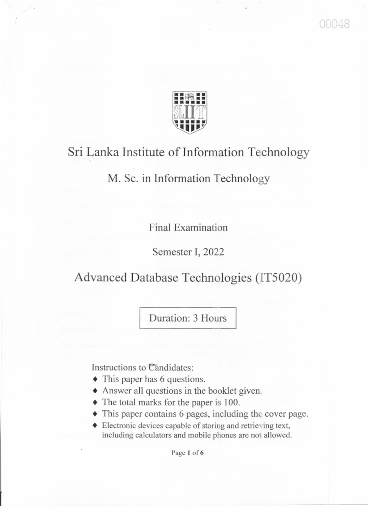 ADT 2022 - This is based on advanced database technology - 8 •• l'fl ...